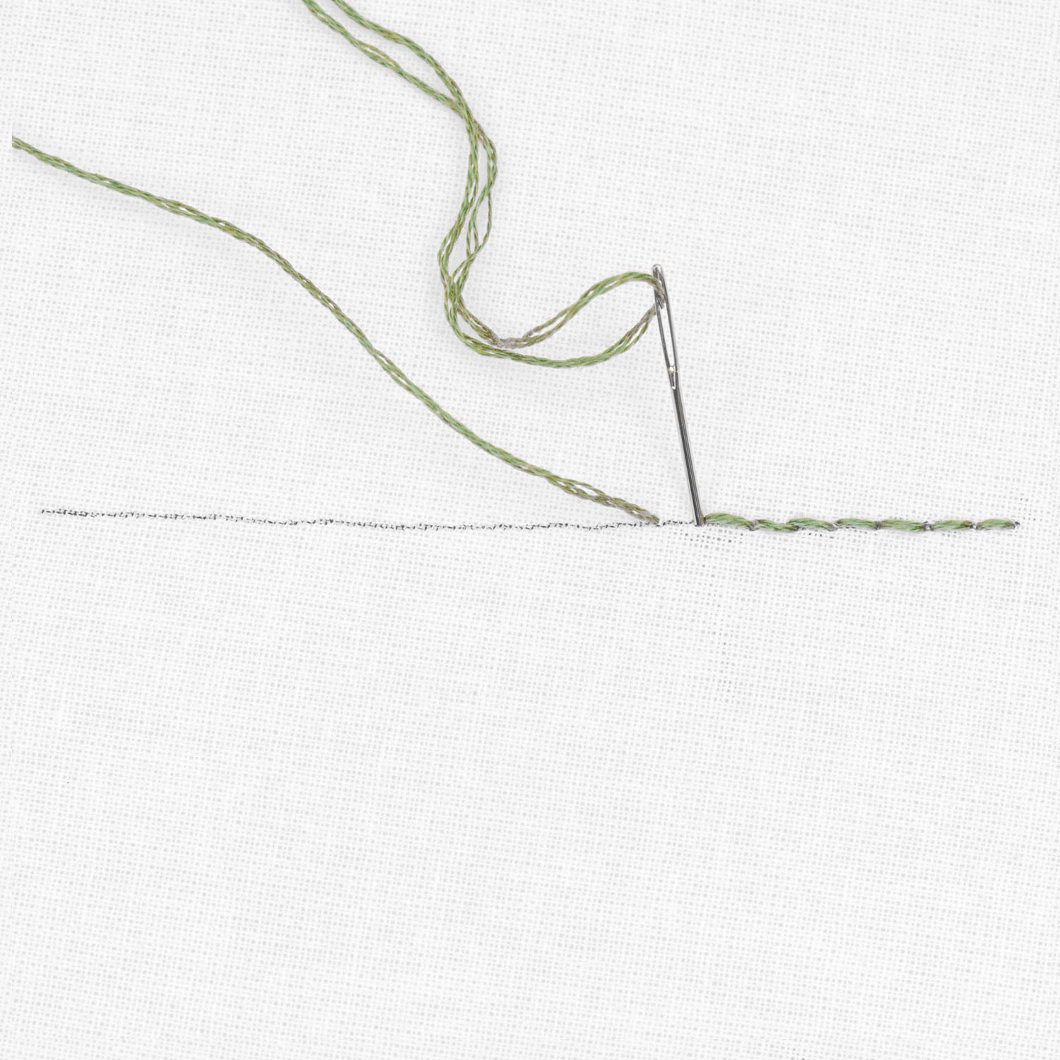 Rückstich/Steppstich Sticken Anleitung » Erklärung Anfänger